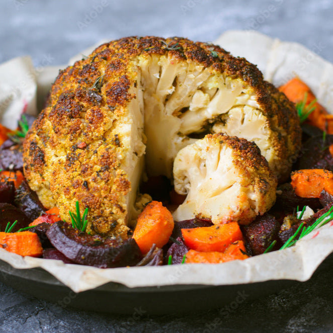 Olive Oil Roasted Whole Cauliflower | Pasolivo | Award-winning Olive Oil